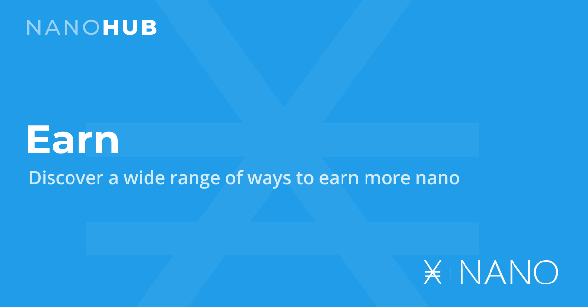 Earn - Tasks | Nano Hub